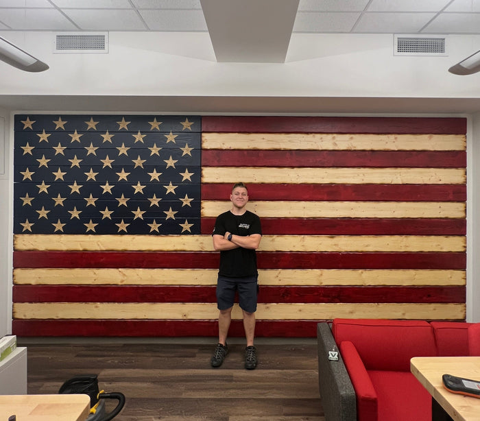 Medium 38x19 2ND AMNT Off Center Top Stripe / Dings : Imperfections an