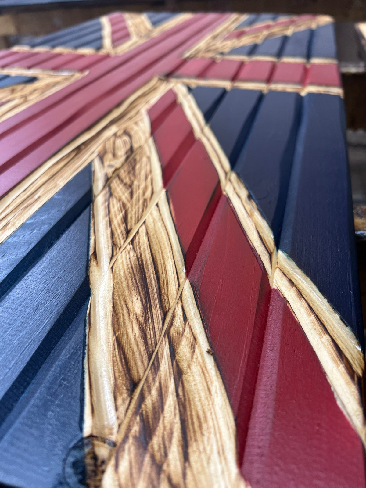 Union Jack Handmade Wooden Flag