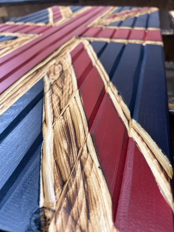 Union Jack Handmade Wooden Flag
